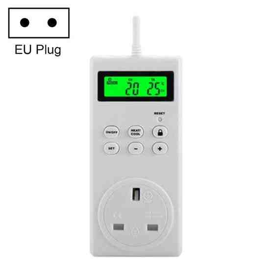 TS-3000 Home Smart Programmable Wireless Thermostat Socket (EU Plug ... TS-3000 Home Smart Programmable Wireless Thermostat Socket (EU Plug ...